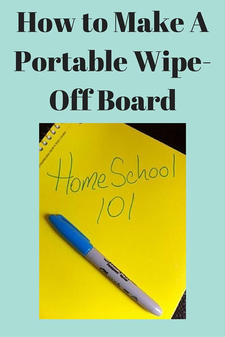 A Portable Wipe-Off Board - Trisha Dishes